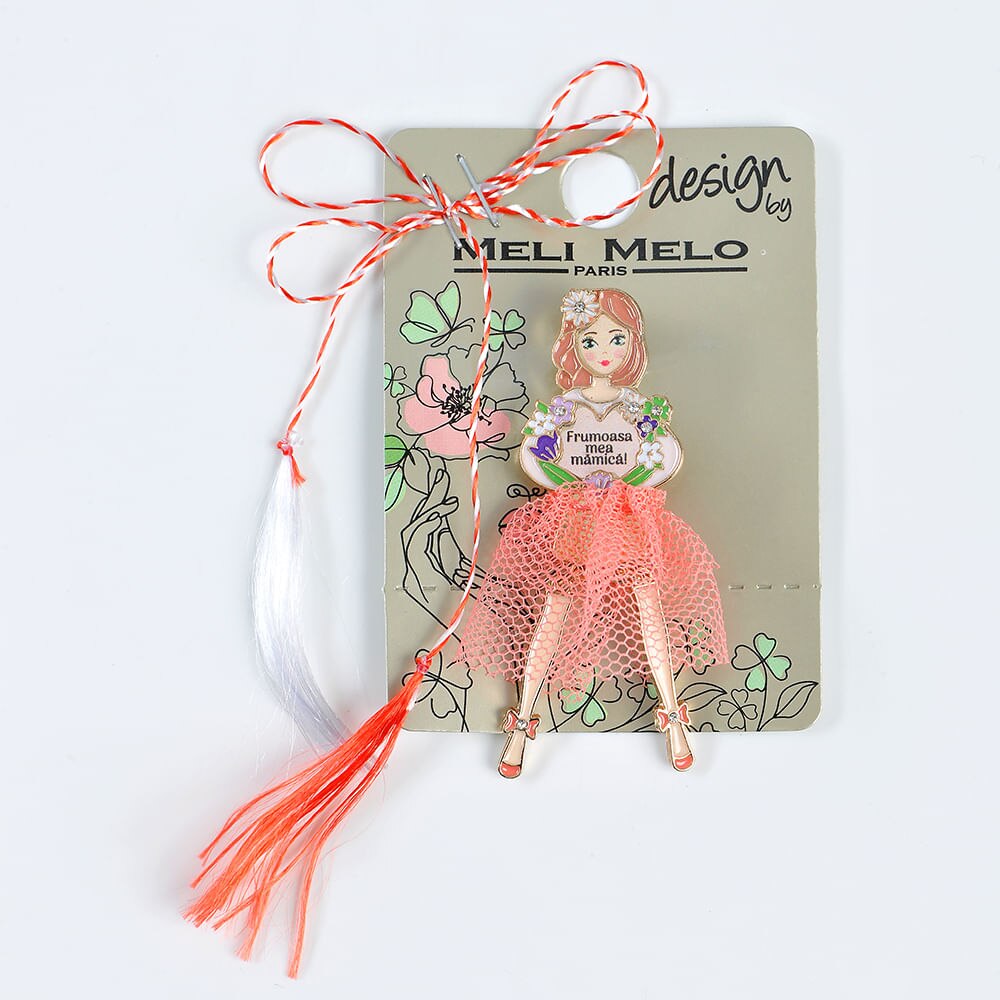 Brosa martisor Frumoasa mea mamica, Meli Melo Paris - eMAG.ro