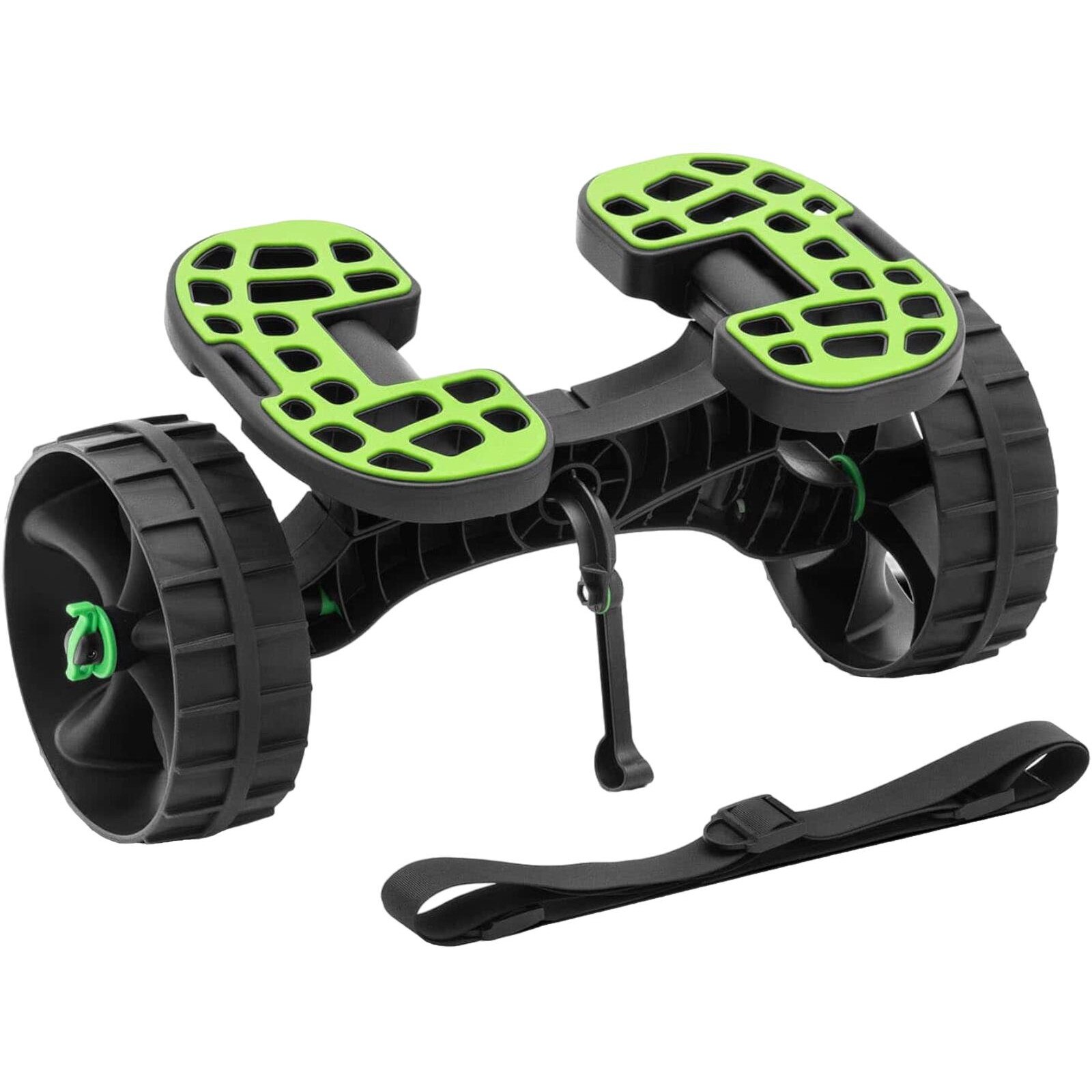 Carucior pentru transport canoe, MSW, 57 x 30 x 20cm, Negru/Verde - eMAG.ro