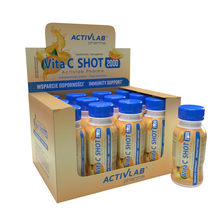 Supliment alimentar ActivLab Pharma Vita C Shot 2000, Vitamina C 1000mg ...