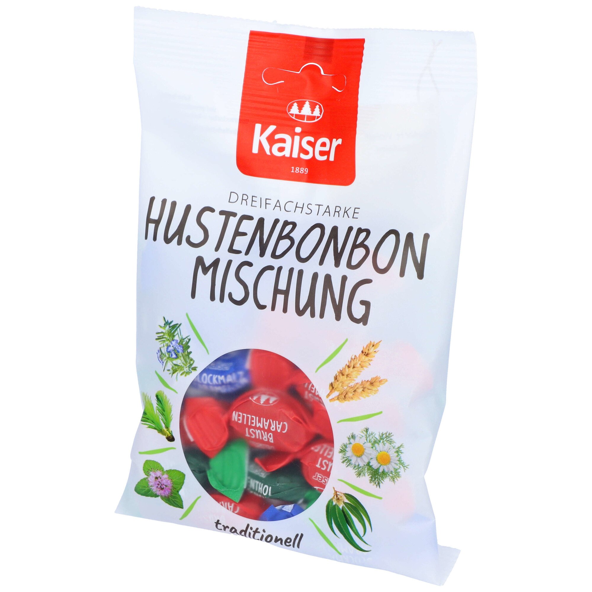 Bomboane din plante Kaiser, mix de arome, fara zahar, 100g - eMAG.ro