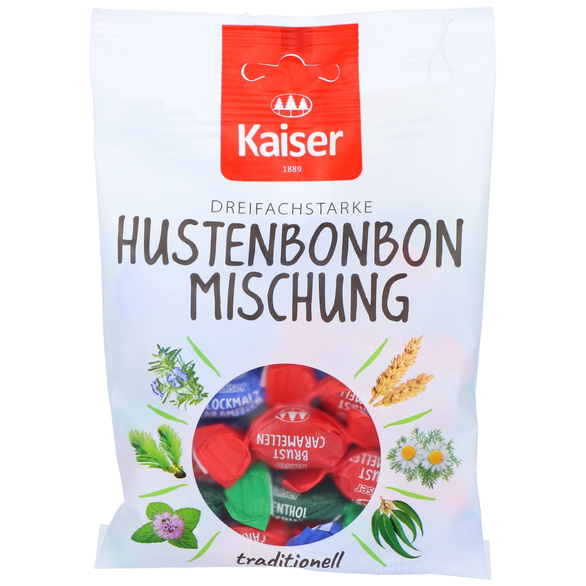 Bomboane din plante Kaiser, mix de arome, fara zahar, 100g - eMAG.ro