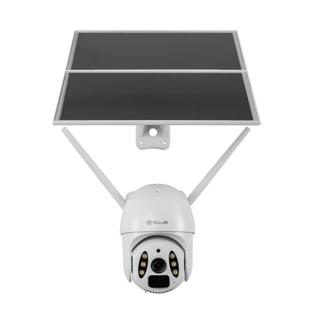 Camera solara WiFi Tellur Smart, P&T, 3MP, 2K UltraHD, PIR, panou solar ...