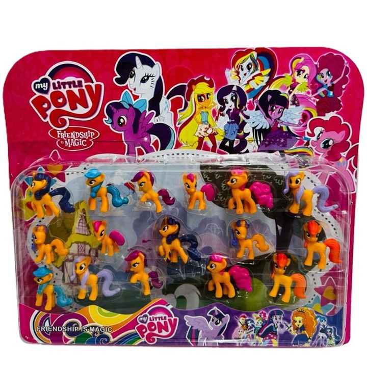 Set 16 figurine ponei My Little Pony - eMAG.ro