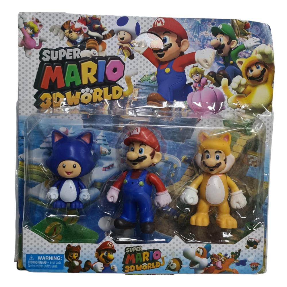Set 3 figurine Mario 14 cm - eMAG.ro