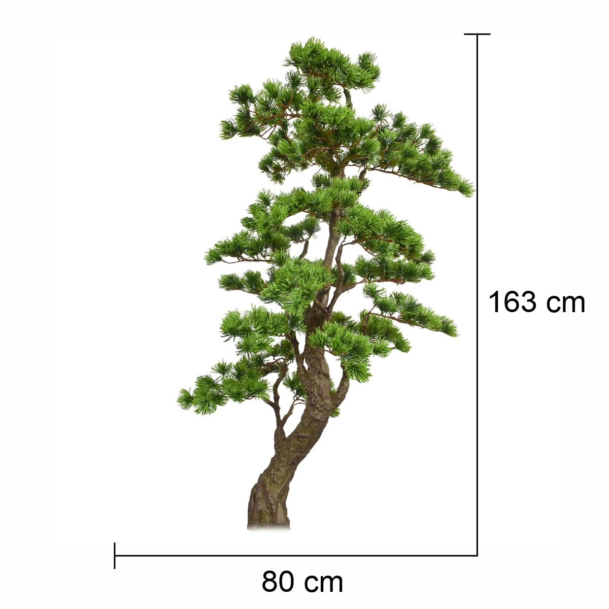 Copac artificial, Bonsai Pin fara ghiveci, Naimeed D5646, 163x80 cm ...