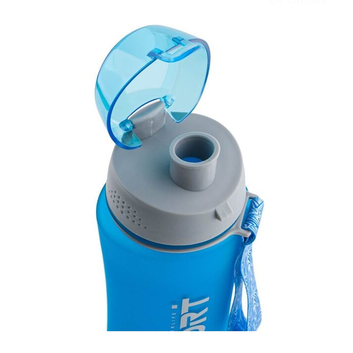 Bidon apa sport, cu rezervor de gheata, albastru 650ML - eMAG.ro