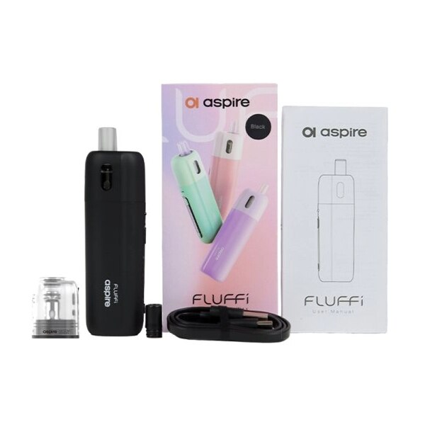 Kit Tigara Electronica Aspire Fluffi, 20w, 3, 5ml - Black - eMAG.ro