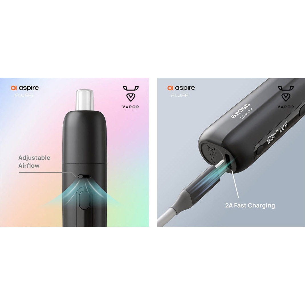 Kit Tigara Electronica Aspire Fluffi, 20w, 3, 5ml - Black - eMAG.ro