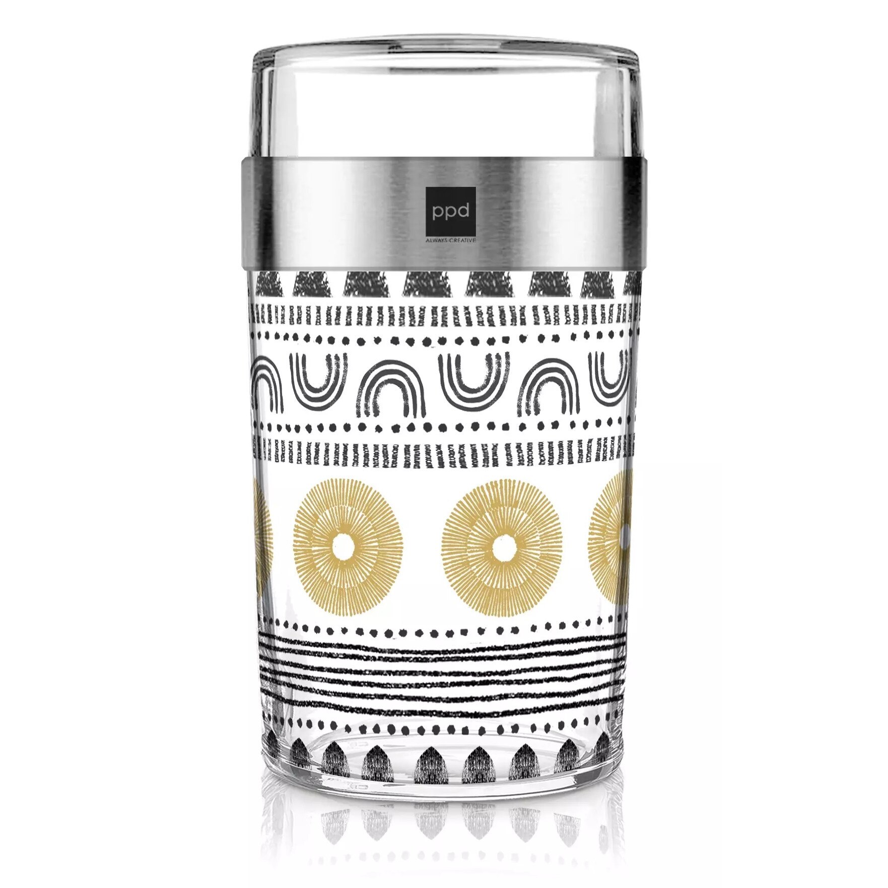 Sticla - Snack2Go - Ethno Style, Sticla borosilicata, 500 ml - eMAG.ro