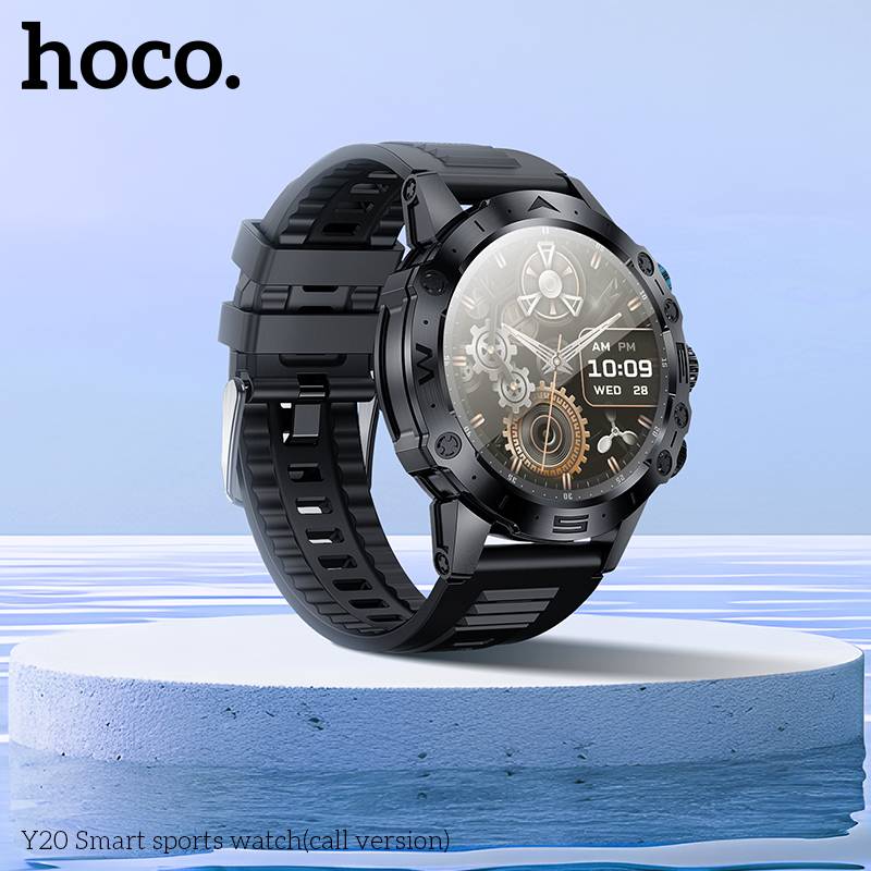 Смарт часовник Hoco Y20 черен с функция за обаждане - eMAG.bg