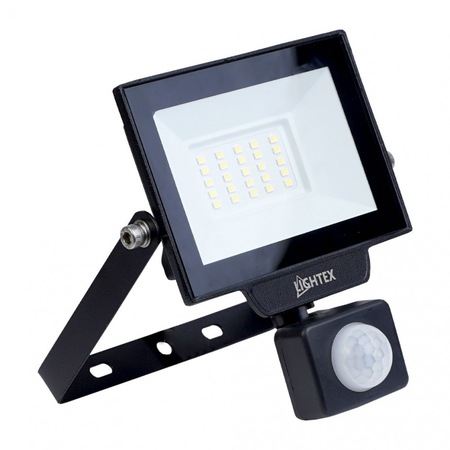 LED прожектор Lightex HERO, Със сензор, 20W, 6500K, 1800lm, 220V, IP65 ...