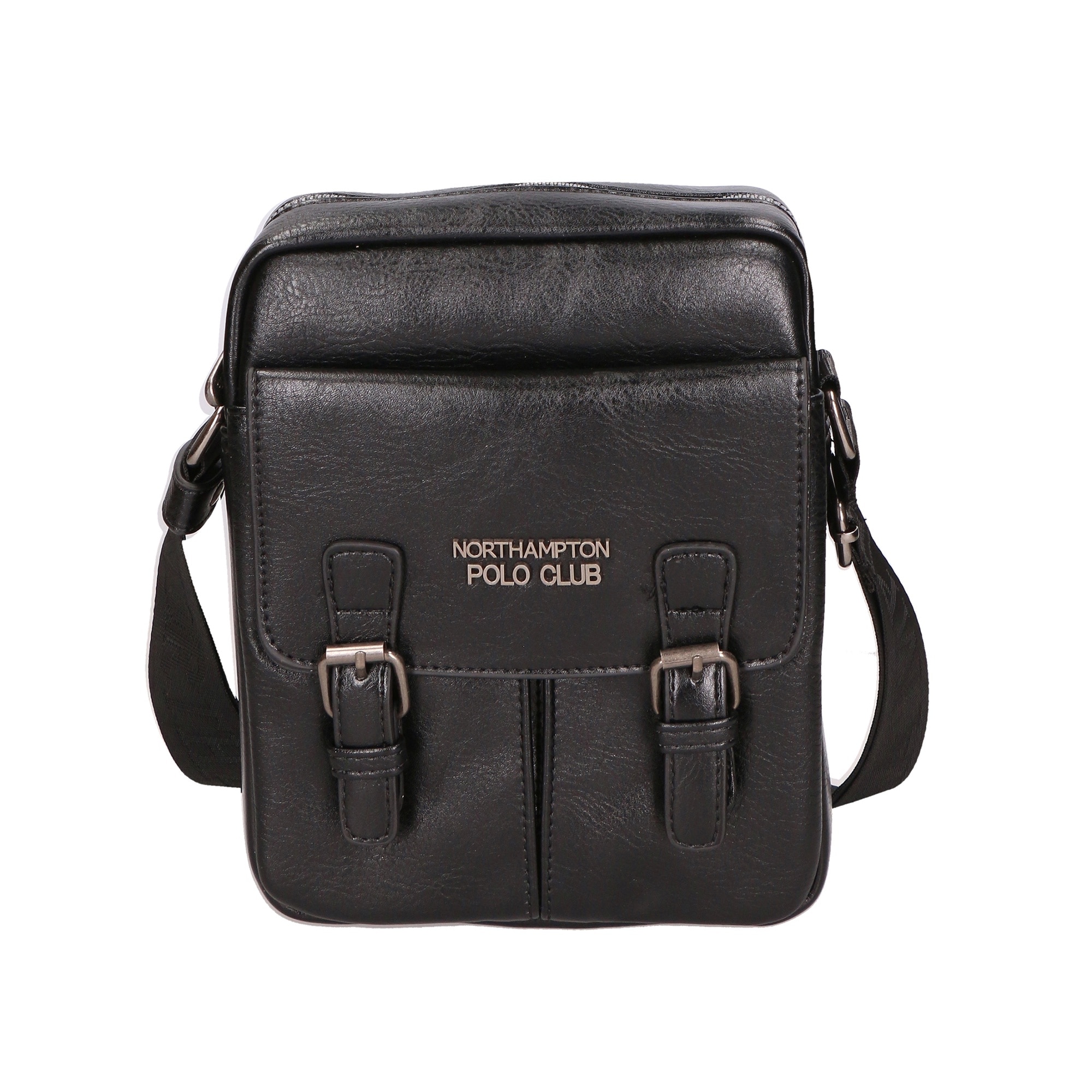 Northampton Polo Club, Geanta crossbody de piele ecologica cu logo ...