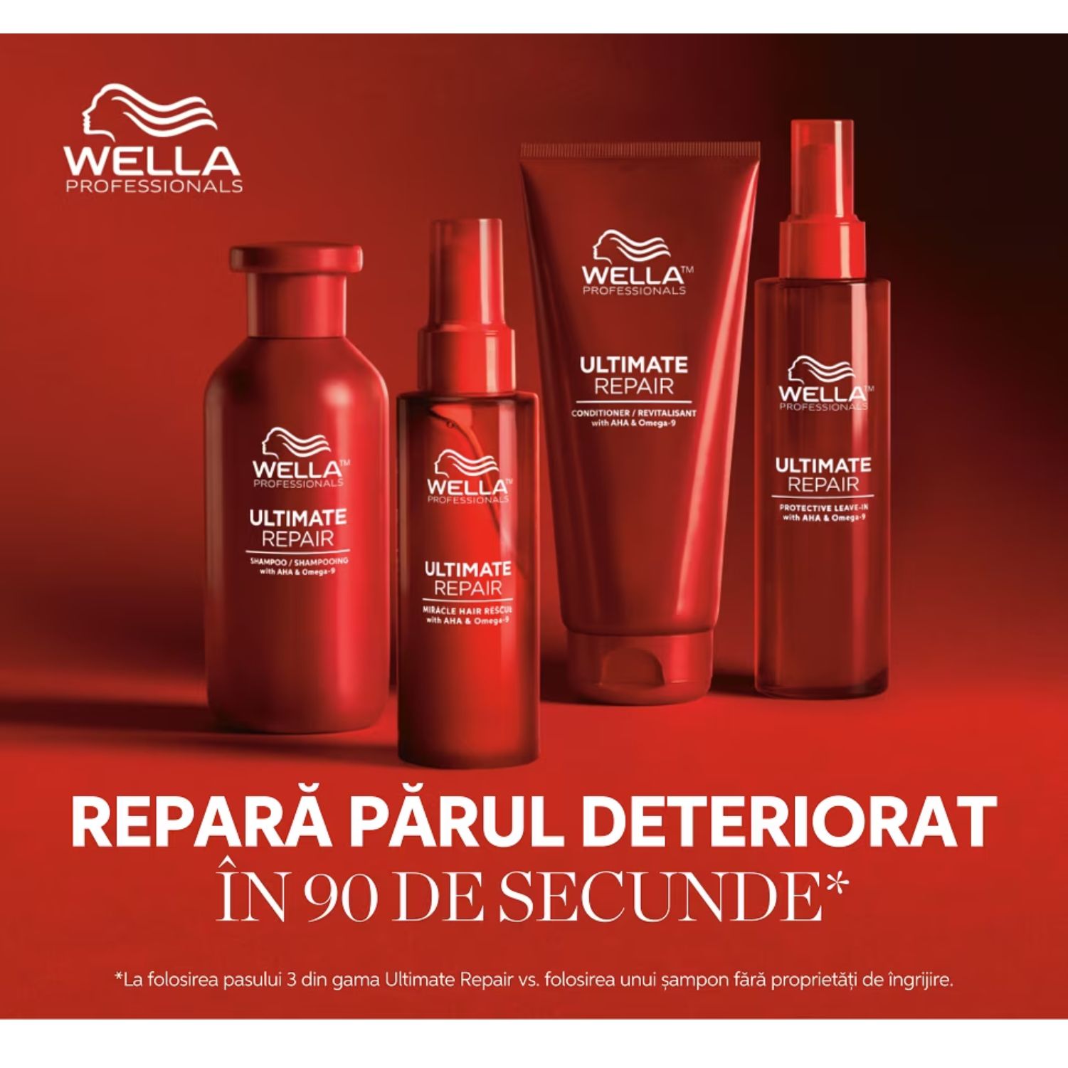 Ser reparator pentru par deteriorat, Wella Professionals Ultimate Repair Miracle Rescue Pasul 3 ...