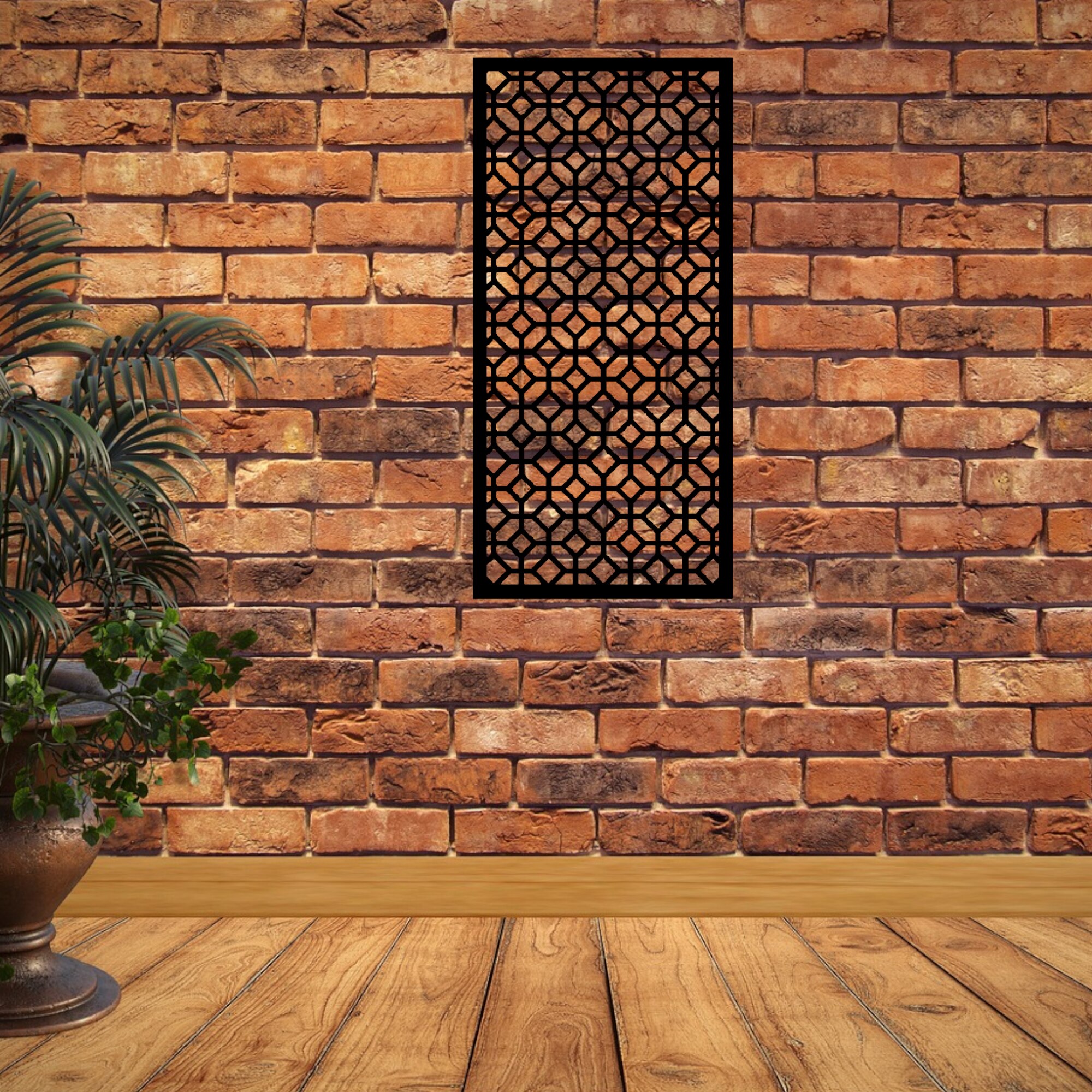 Panou decorativ ornamental de perete din Mdf negru, Mos234n, 100 x 48 ...