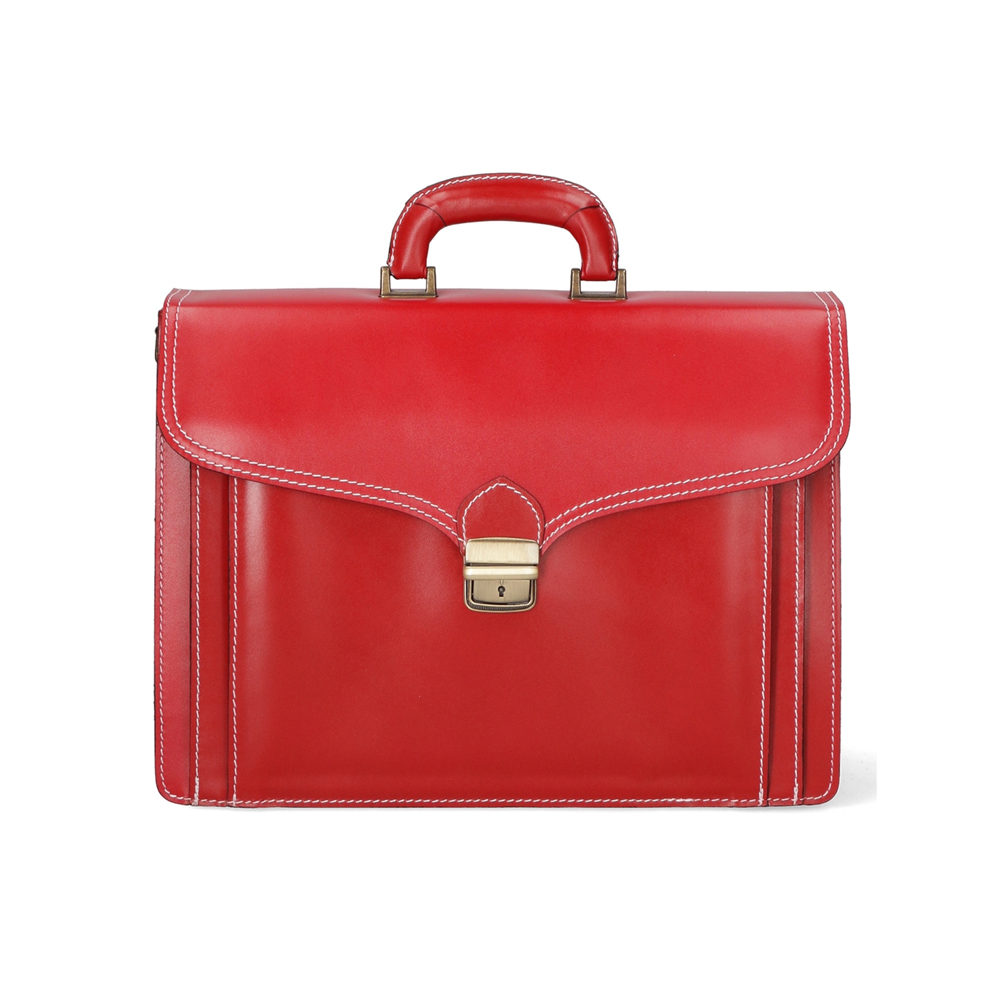 Gave Lux, Valiza din piele, Rosu - eMAG.ro