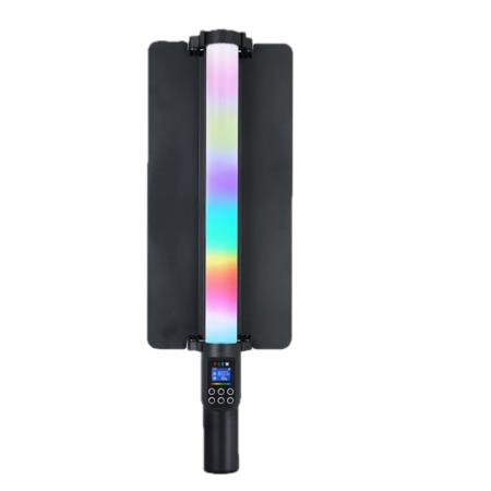 Lampa video tip bagheta, RGB LED, reincarcabil usb c, baterie 4600 mAh ...