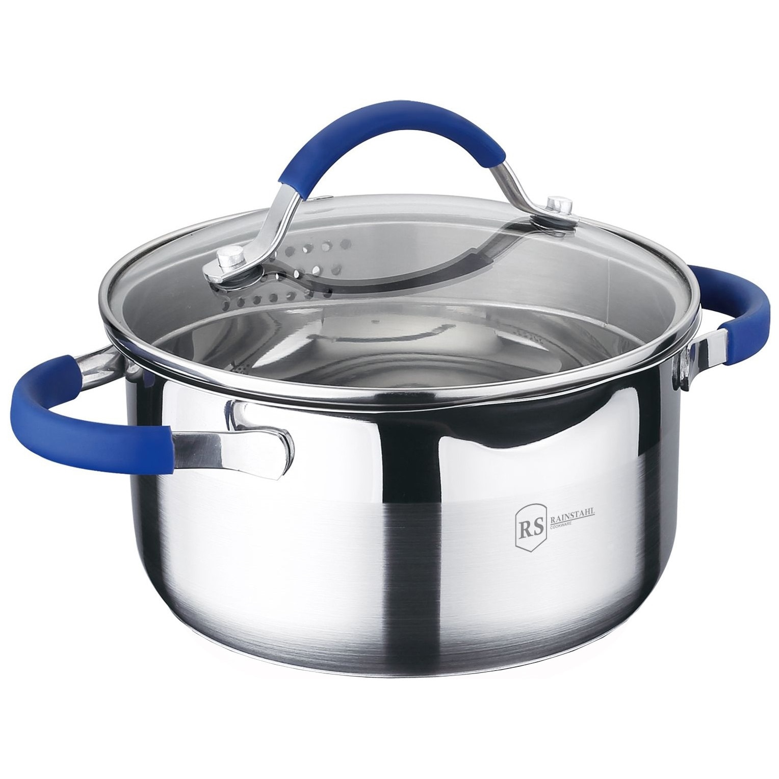 Oala inox cu capac 22 cm 4, 5 litri Bohman - eMAG.ro