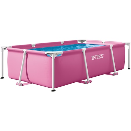 Piscina rectangulara cu cadru meltalic Pink Metal Frame Intex 28266NP ...