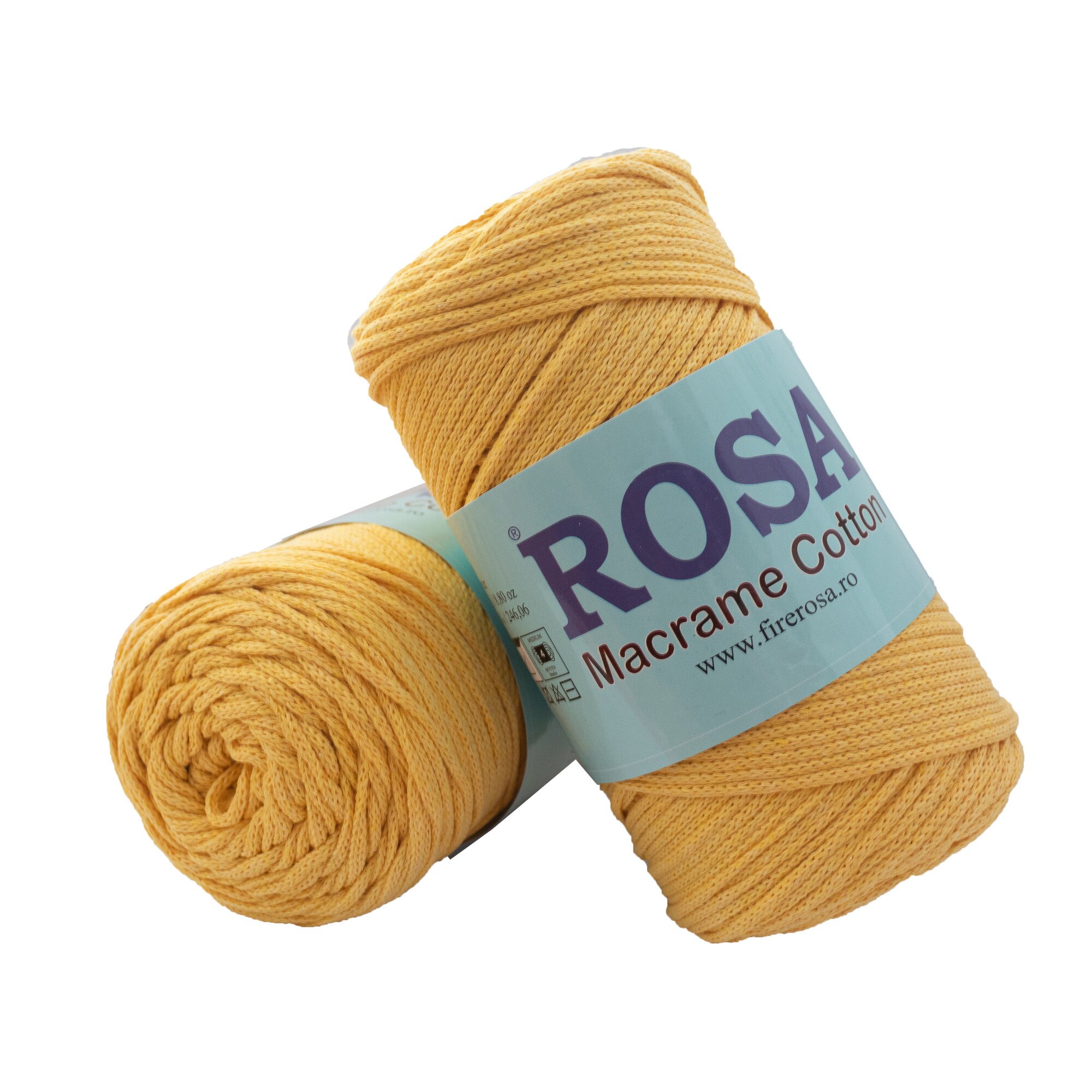 Bobina fir tricotat Rosa Macrame Cotton 705, 80% bumbac-20% poliester ...