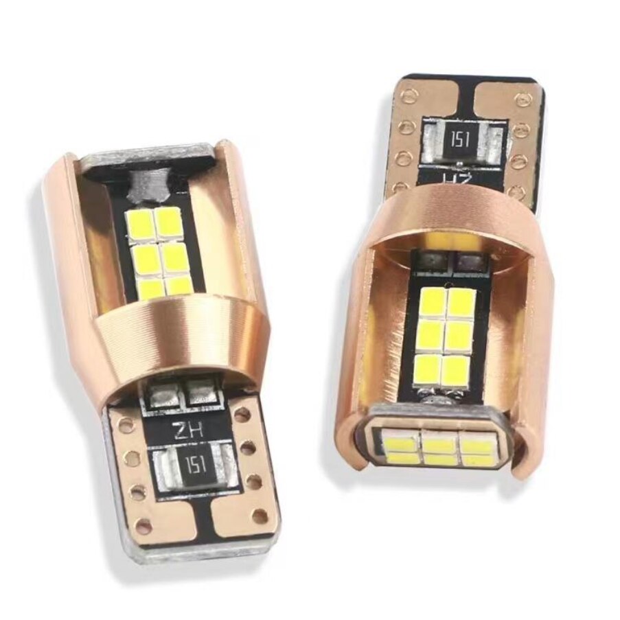 Set 2 Becuri auto led T10 W5W, 12 V, 18 LED smd, canbus fara eroare ...