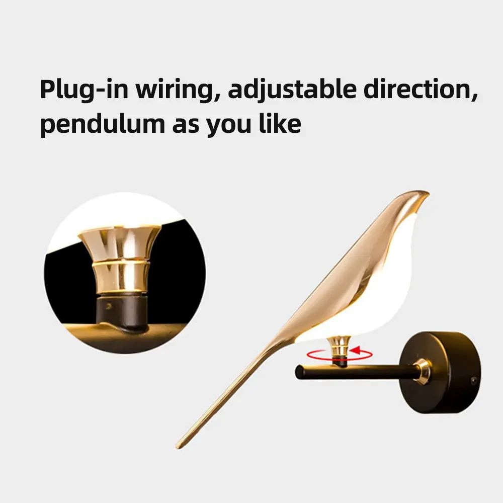 Lampa de perete cu led in forma de pasare - eMAG.ro