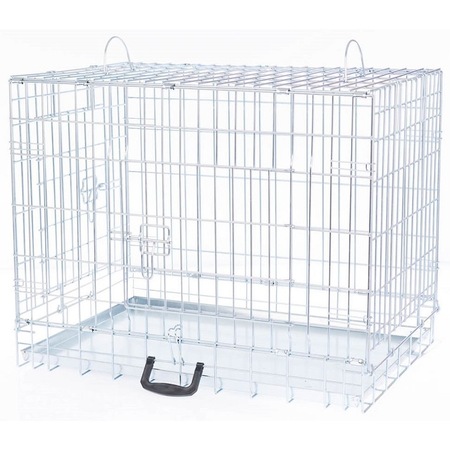 Cusca pentru caini pliabila INTERZOO metalica 760 x 530 x 600 mm - eMAG.ro