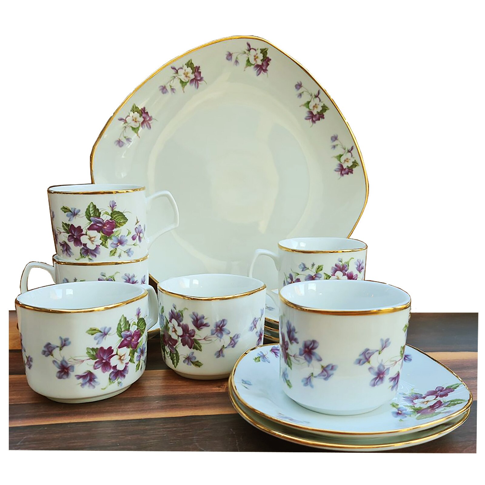 Сервиз кафе SmartDecor 16249, Порцелан, 13 части, 180 мл - eMAG.bg