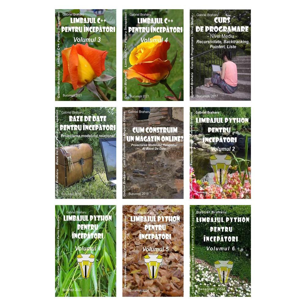 Set de 9 Carti Programare Incepatori (842), Gabriel Braharu, Colectia ...