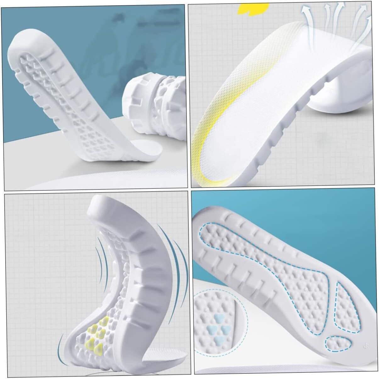 Branturi ElastiX super confortabile, talpici incaltaminte, alb, marimea ...