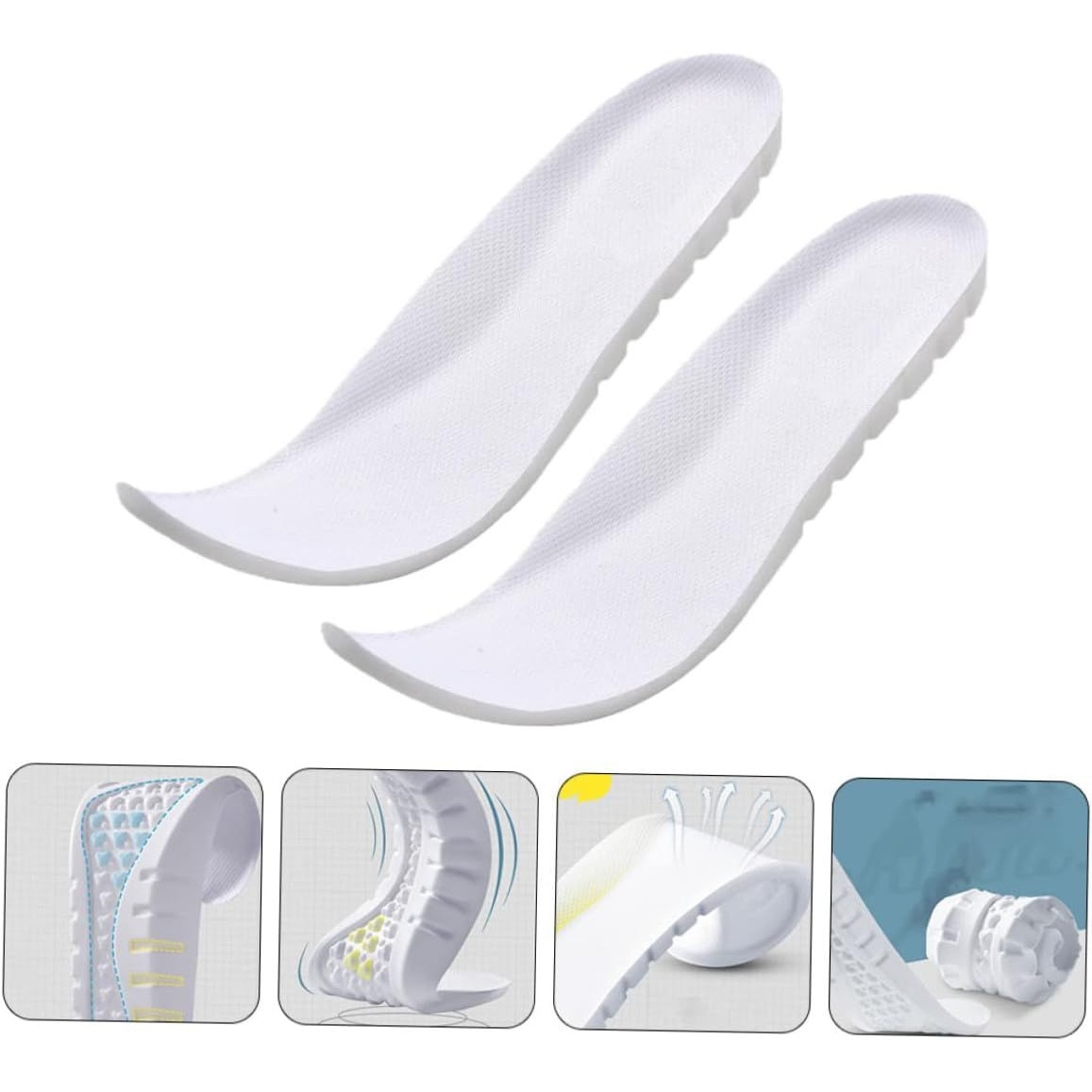 Branturi ElastiX super confortabile, talpici incaltaminte, alb, marimea ...