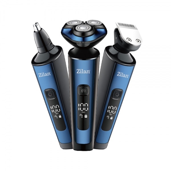 Aparat de ras 4 in 1 Zilan ZLN8726 fara fir, afisare LED, autonomie de ...