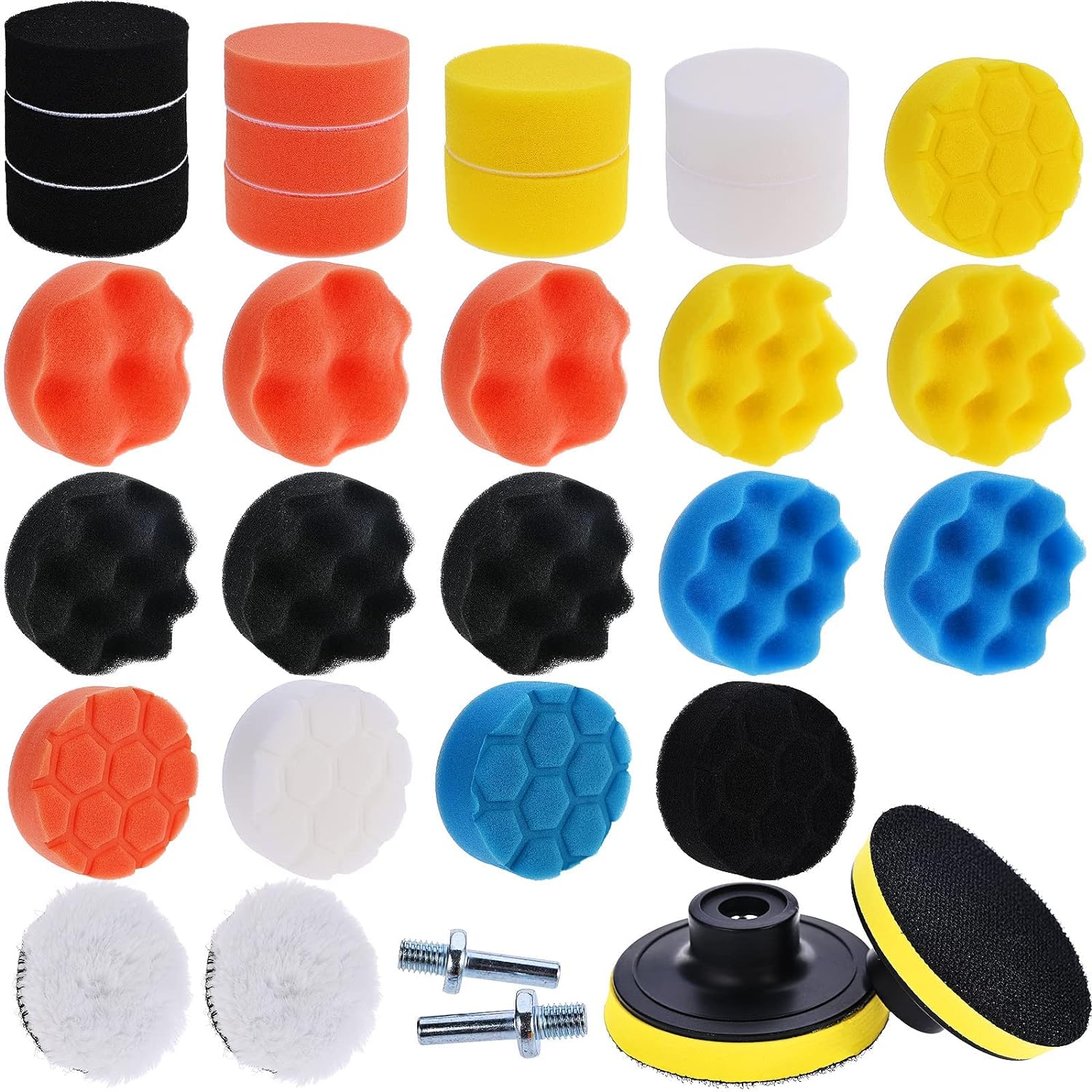 Set 31 piese polish auto profesional cu talere M10/M14, discuri de ...