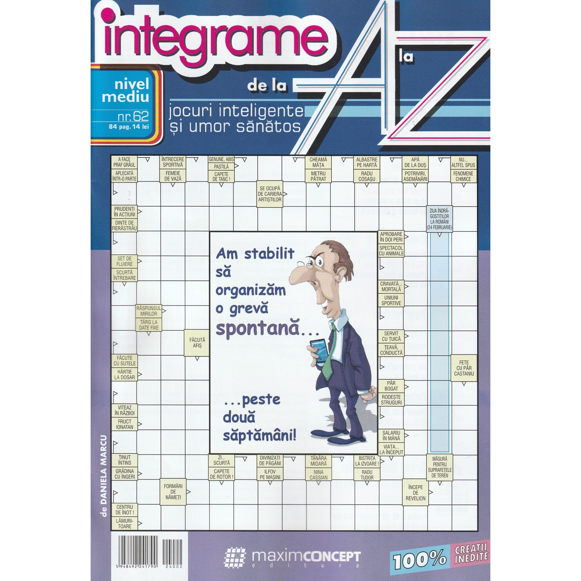 Integrame de la A la Z 62 - nivel mediu, editura Maxim - eMAG.ro