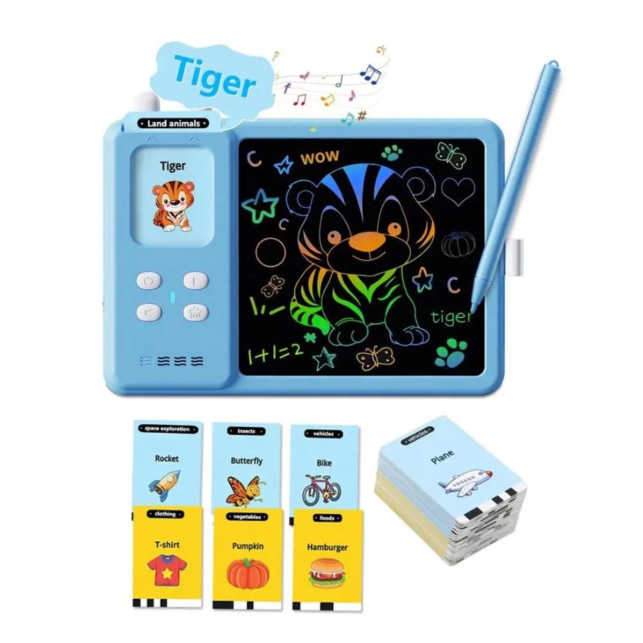 Tableta LCD educativa pentru copii ZENNED, invatarea limbii engleze cu ...