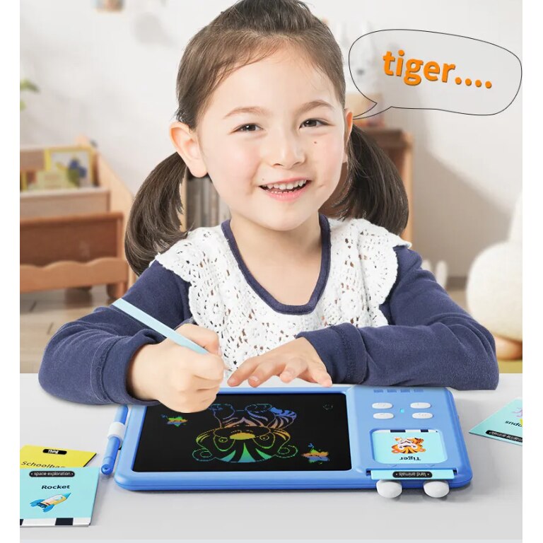 Tableta LCD educativa pentru copii ZENNED, invatarea limbii engleze cu ...