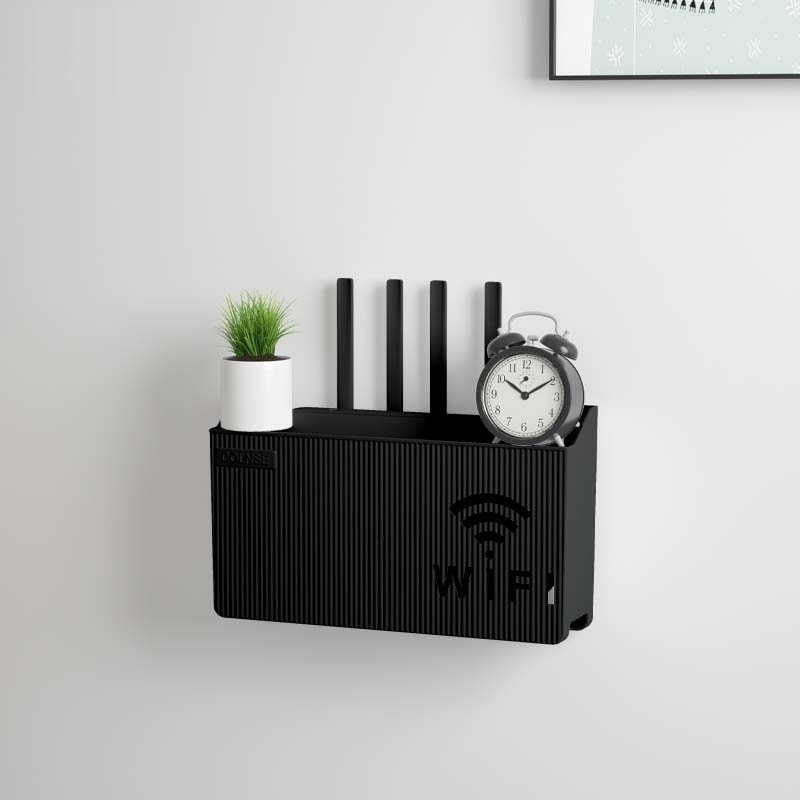 Suport de perete pentru router, JD01, plastic, negru - eMAG.ro