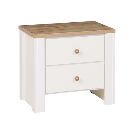 Noptiera Zewik ZW17, MIRJAN 24, 55x36x49 cm, crem + stejar auriu - eMAG.ro