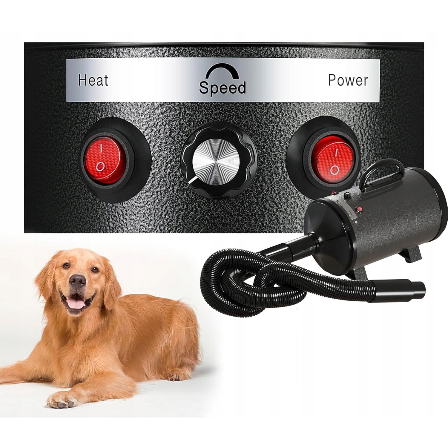 Сешоар за кучета, 2800W, черен - eMAG.bg