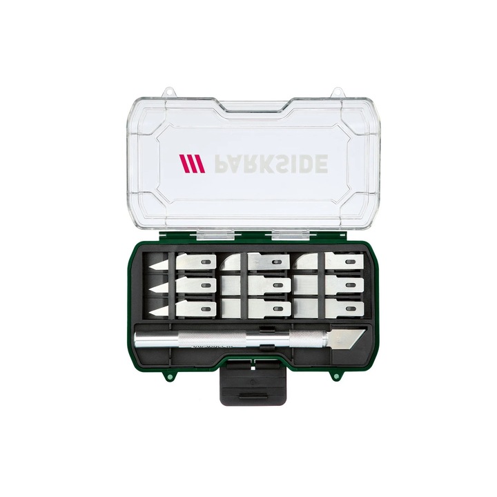 Cutter metalic de precizie tip bisturiu PARKSIDE, 11 piese - eMAG.ro