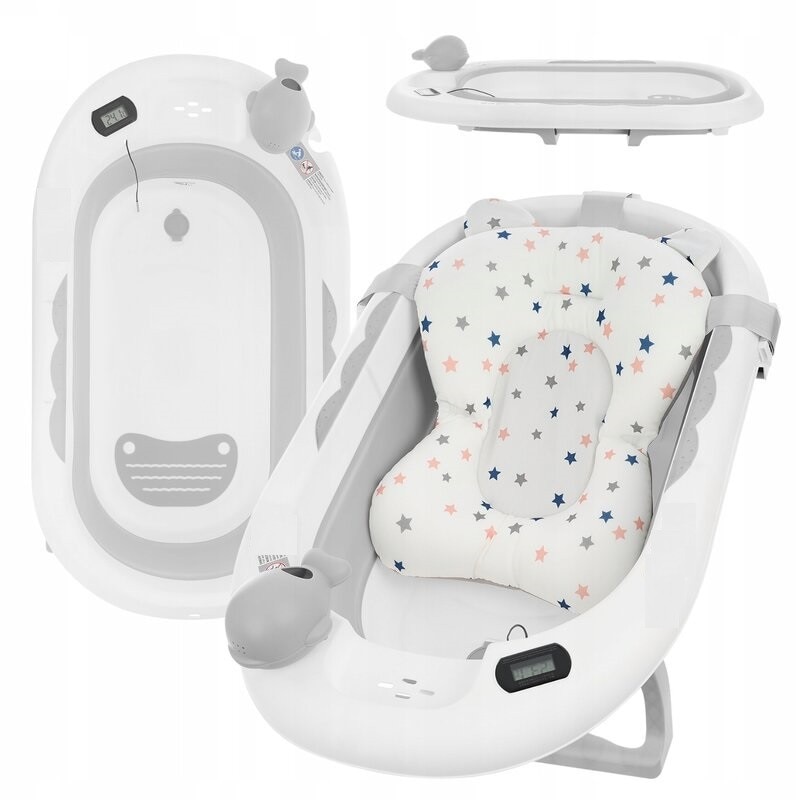 Cadita bebelusi pliabila cu pernuta UniqViBE®, termometru incorporat ...