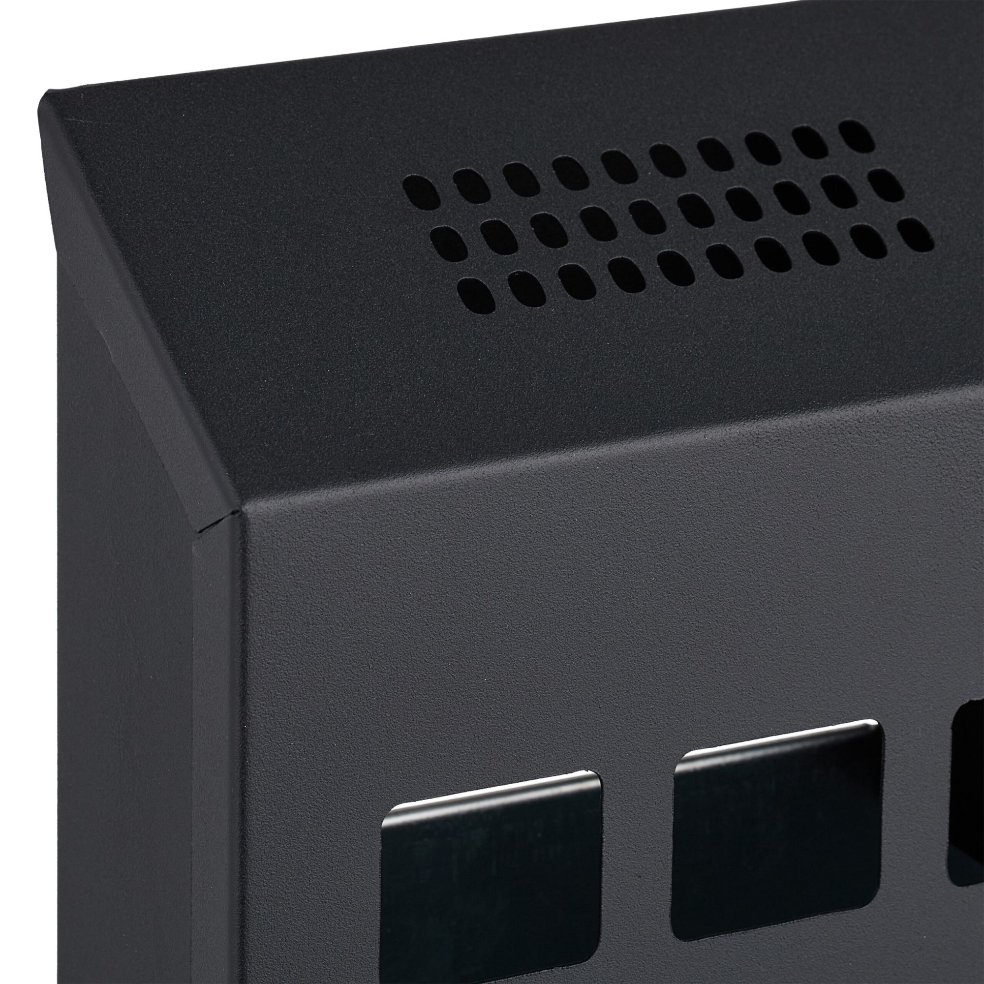 Scrumiera de exterior, dimensiuni 32.5 x 15 x 6 cm, negru, Relaxdays ...