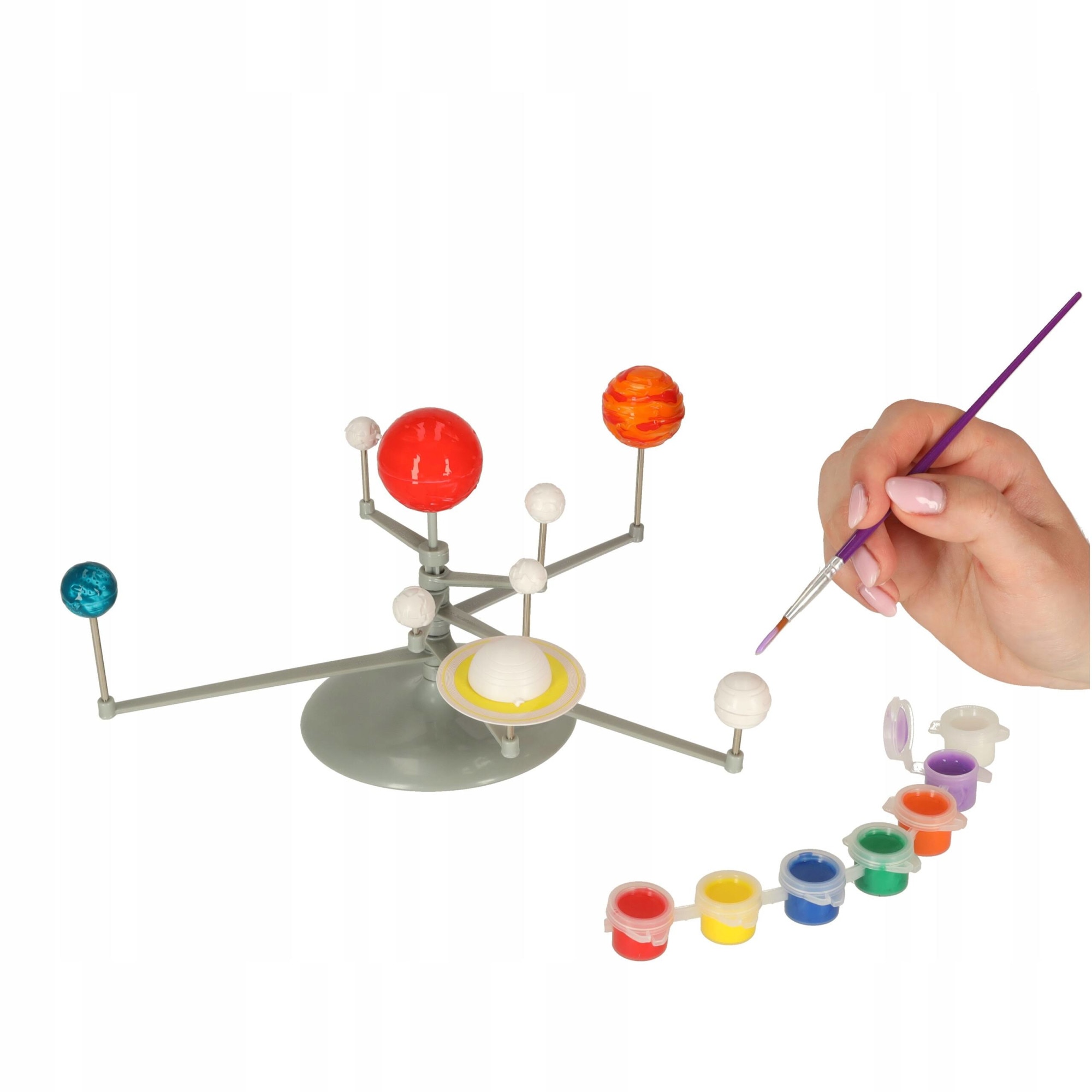 Joc copii invatat planetele, forma de sistem solar set pentru pictura ...