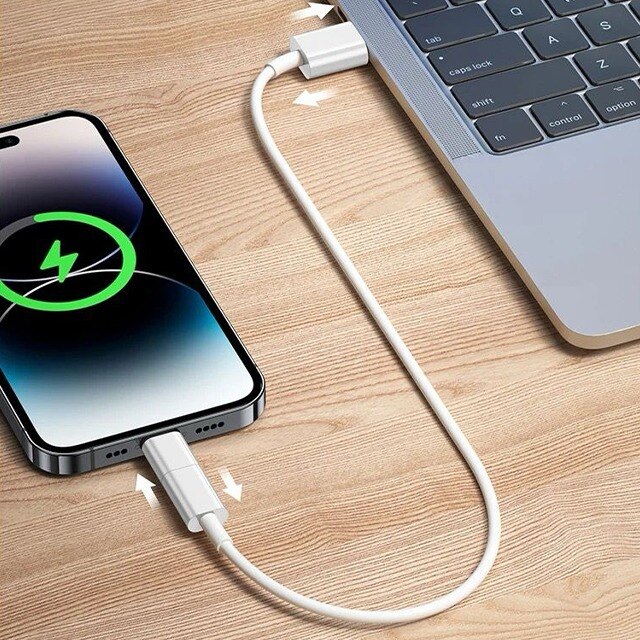 Set 2 adaptoare USB-C - lightning si lightning - USB-C - eMAG.ro