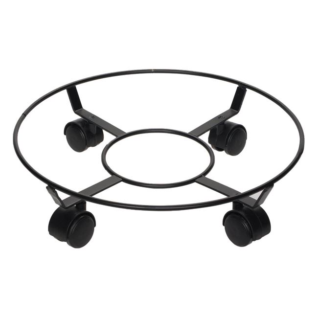 Suport metalic cu roti pentru ghiveci flori 35x9.5cm - eMAG.ro