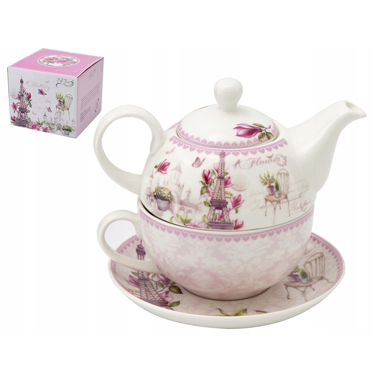 Ceainic cu cana 2 in 1, Tragar, Portelan - eMAG.ro