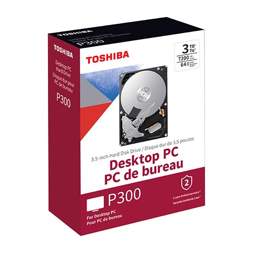 HDD TOSHIBA P300, 2TB, 7200rpm, 256MB cache, SATA-III - eMAG.ro