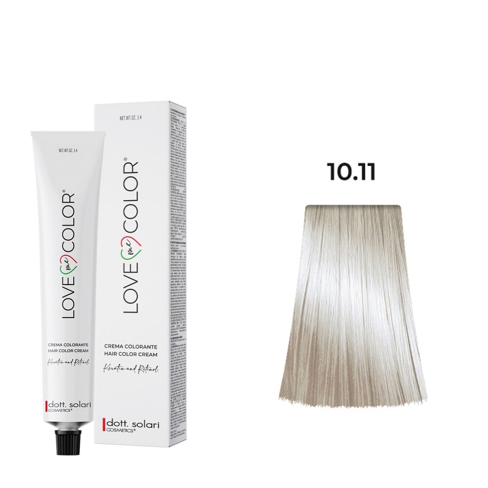 Vopsea de par, Dott. solari cosmetics, Platinum, 10.11, 100ml - eMAG.ro