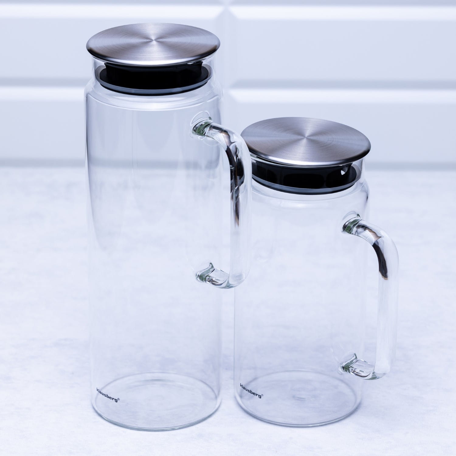 Carafa apa, KLAUSBERG, Sticla, 1.5 l, Transparent - eMAG.ro