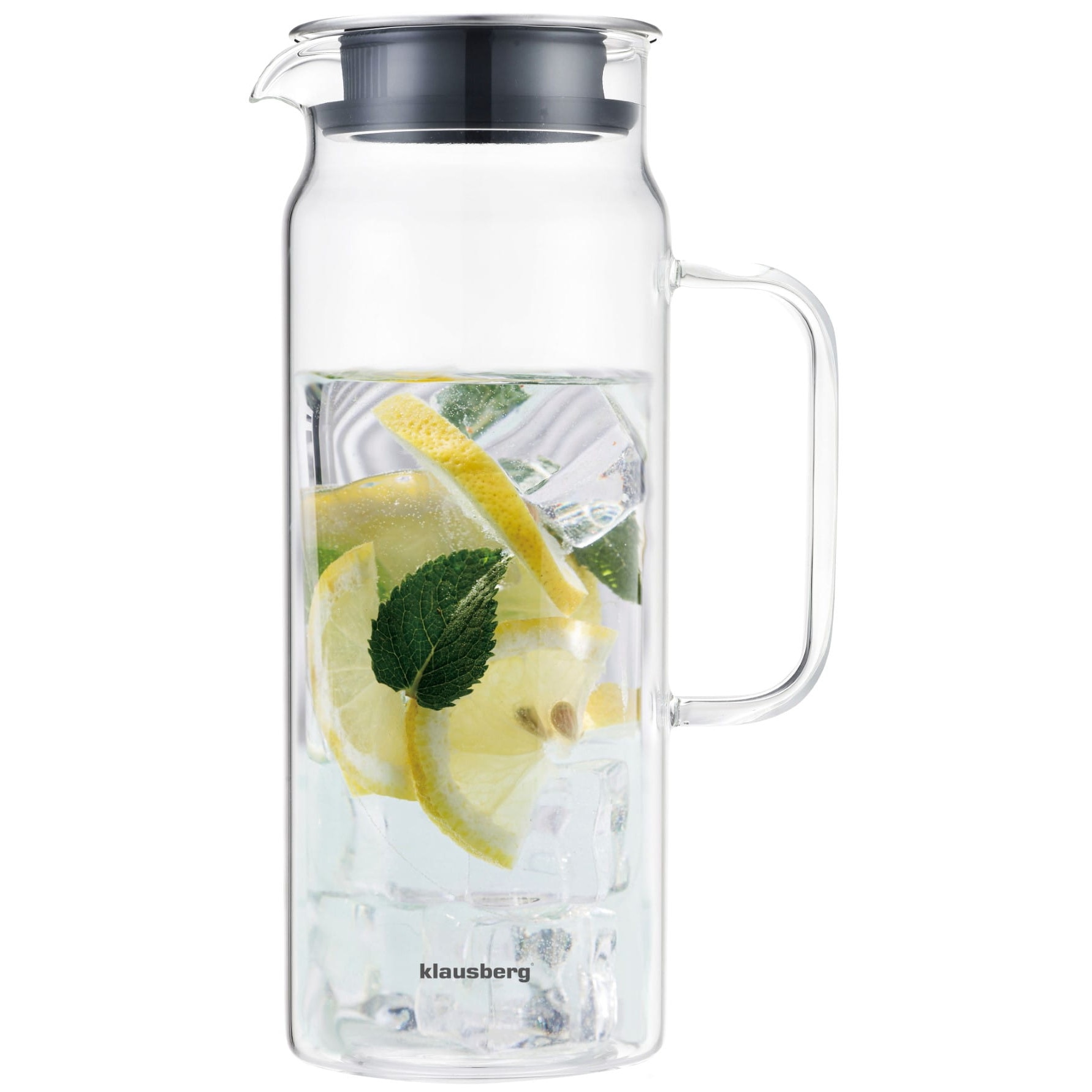 Carafa apa, KLAUSBERG, Sticla, 1.5 l, Transparent - eMAG.ro