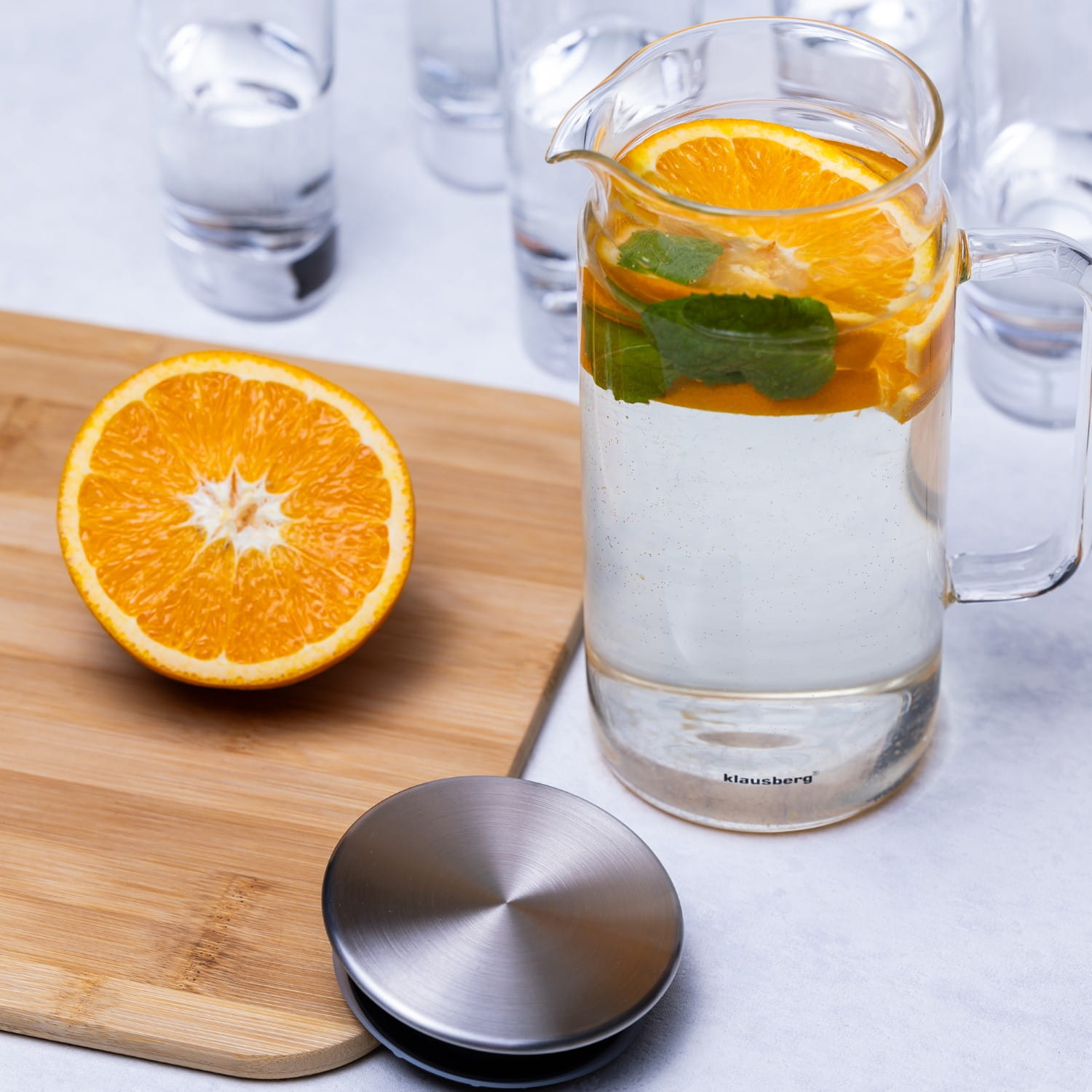 Carafa apa, KLAUSBERG, Sticla, 1.5 l, Transparent - eMAG.ro